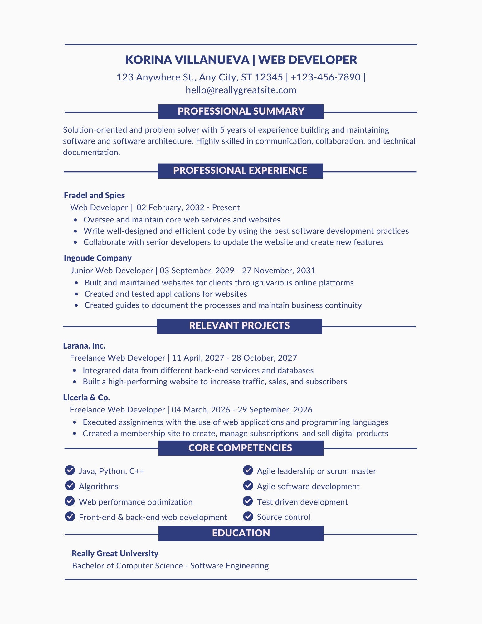 Custom Resume - Perfect for Software Engineers Looking for Their Next ...