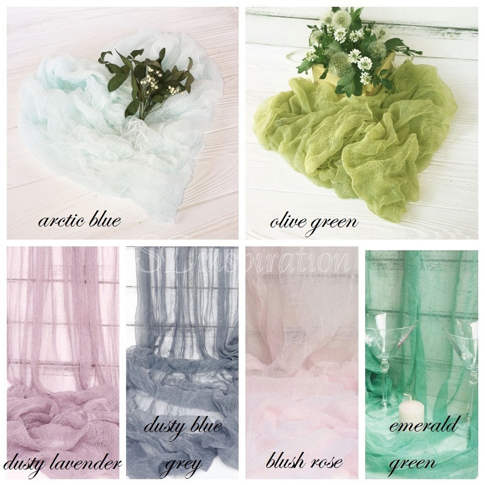 Dusty Lavender Boho Wedding Cheesecloth Table Runner, Wedding Table ...