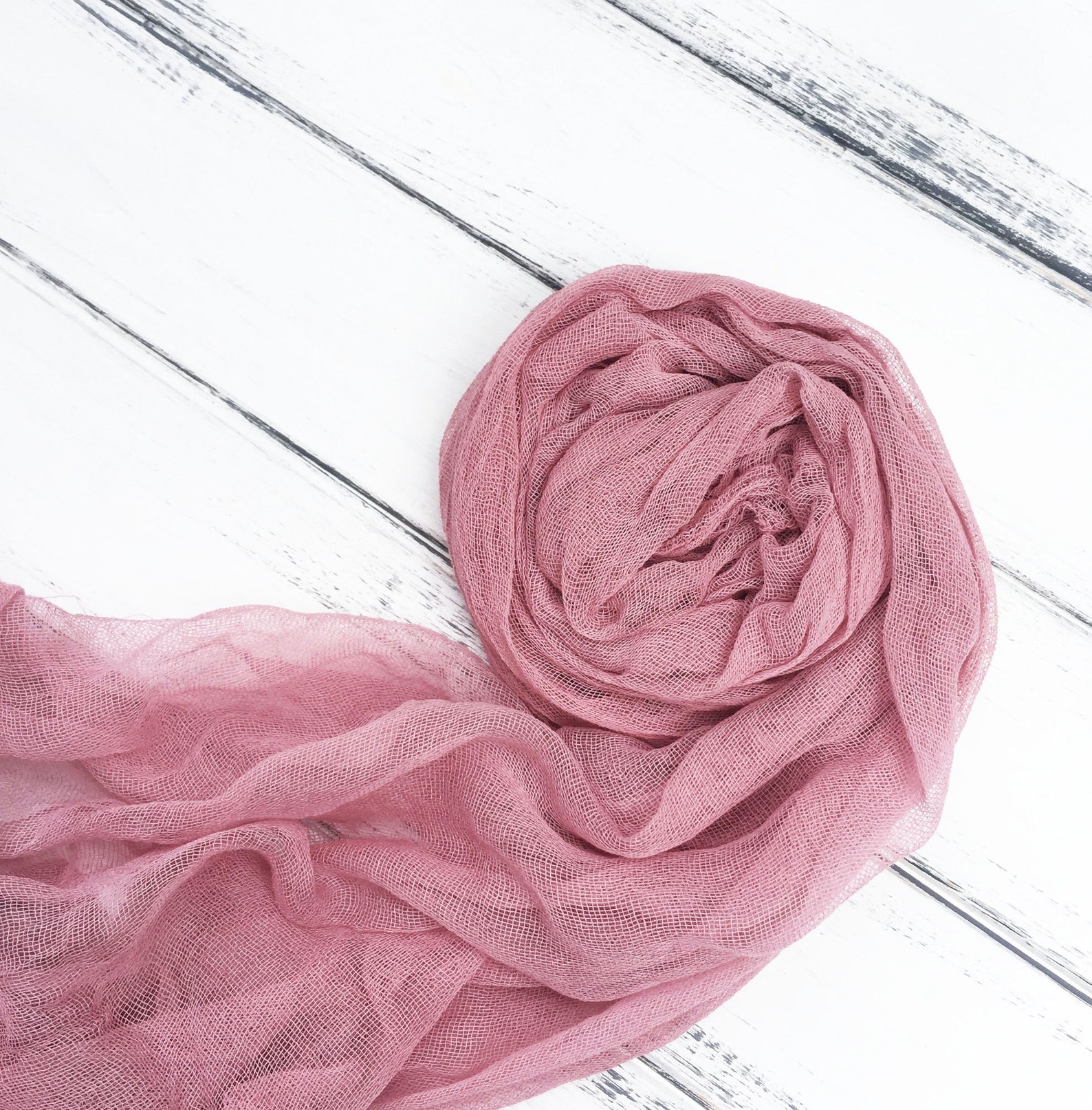Dusty Rose Boho Wedding Cheesecloth Table Runner Wedding - Etsy