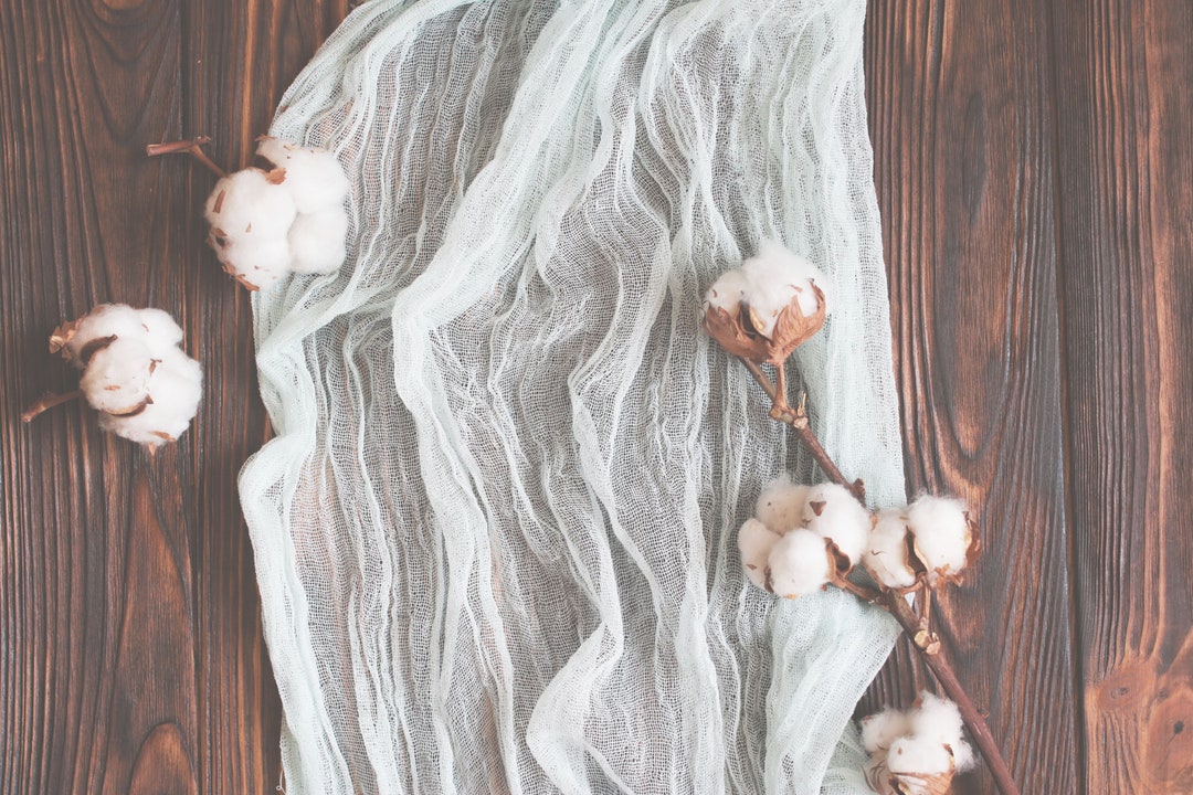 White Wedding Table Runner, Boho Wedding Cheesecloth Table Runner ...