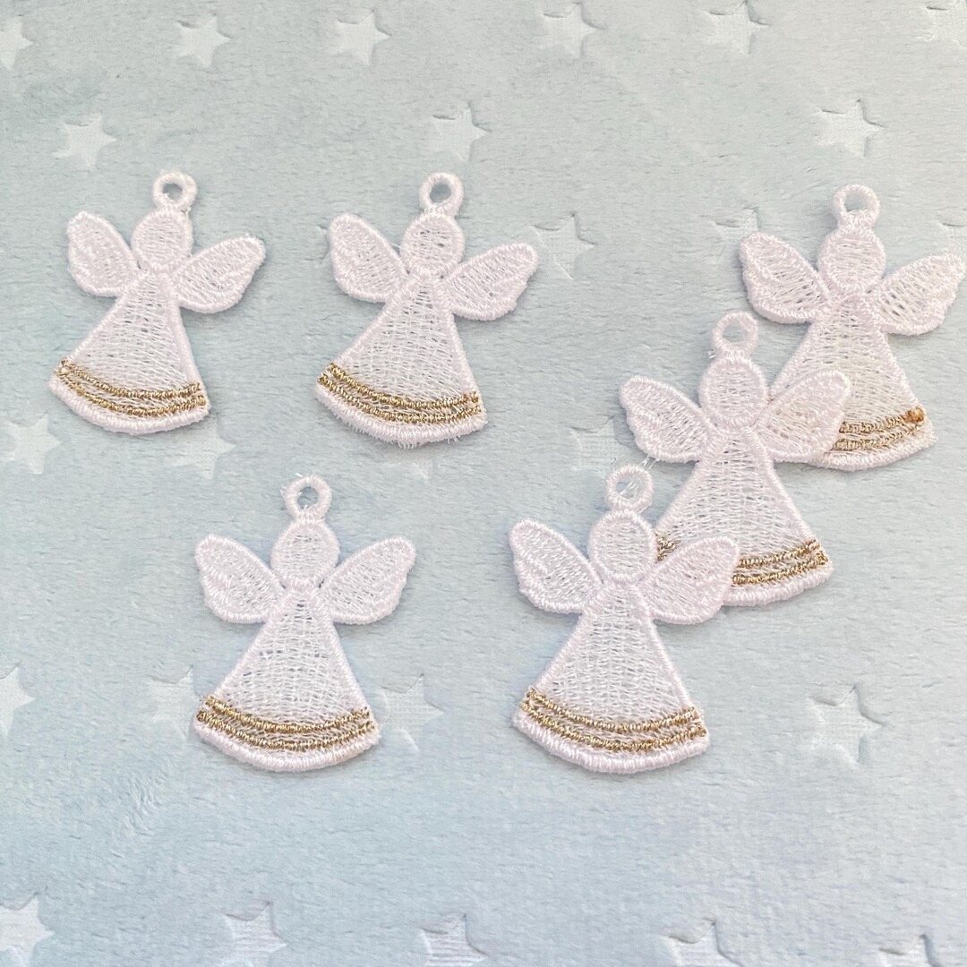 Embroidered Pocket Angels (set of 6): Home Crafted Keepsake - Etsy