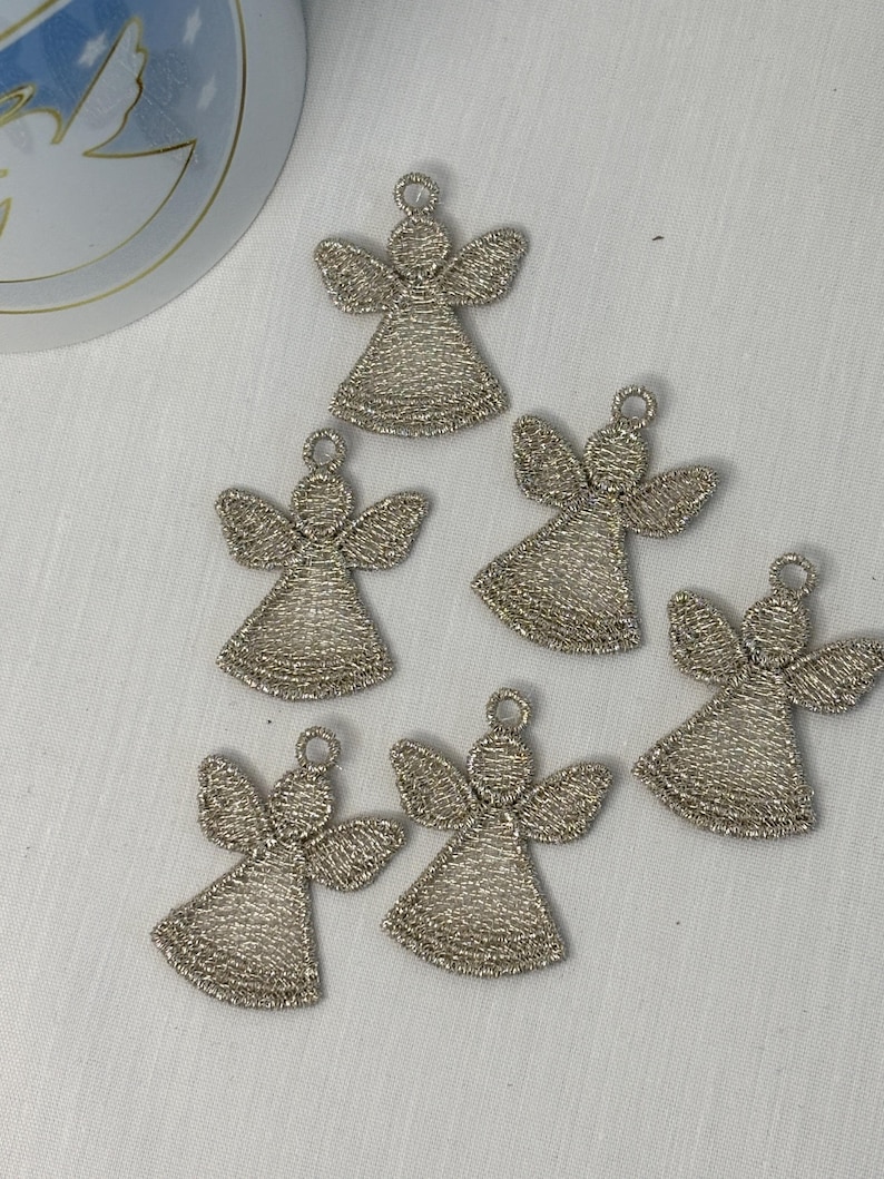Embroidered Pocket Angels (set of 6): Home Crafted Keepsake - Etsy
