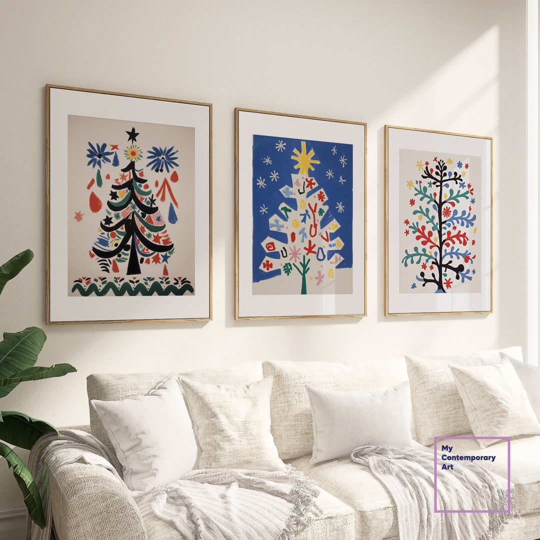 Christmas Tree Print Set of 3 (no:1) | Fall Printable Art | Henri ...
