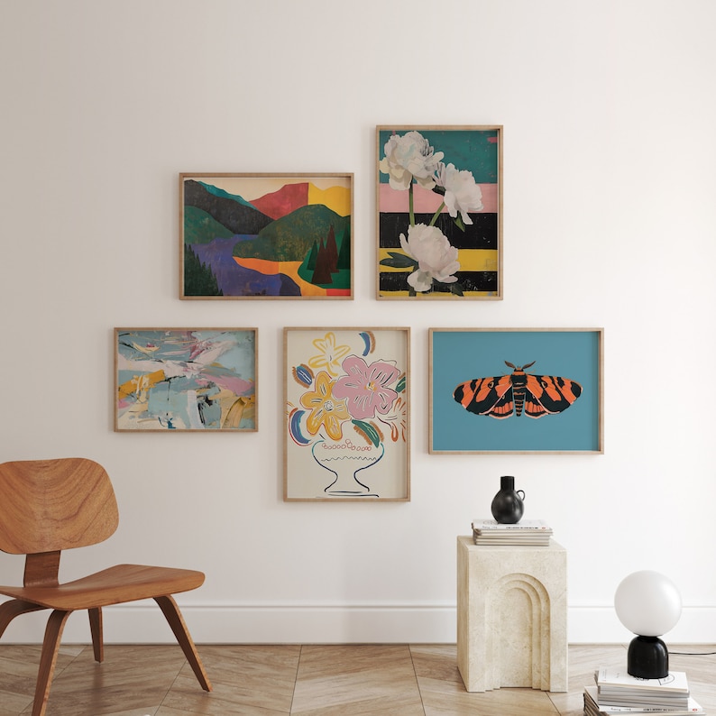 MEGA BUNDLE, Contemporary Modern Gallery Wall, Printable Wall Art ...