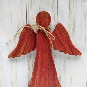 Angel Christmas Tree Topper Rustic Wood Angel Wooden Angel - Etsy