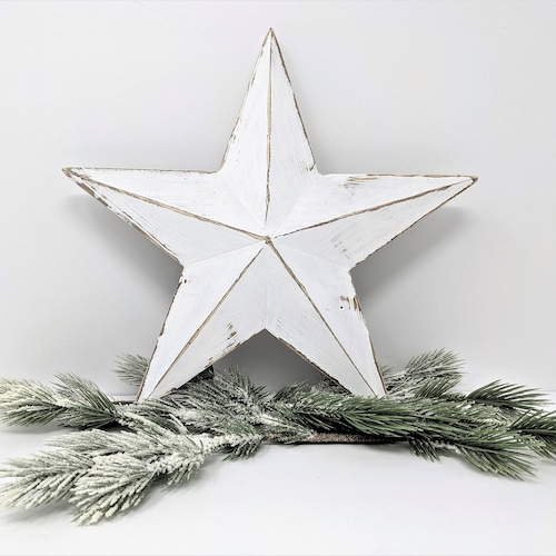 Christmas Tree Topper Rustic Wood Star Christmas Tree - Etsy