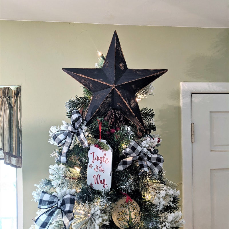Rustic Tree Topper - Etsy