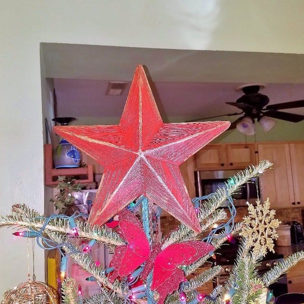 Wood Star Tree Topper - Etsy