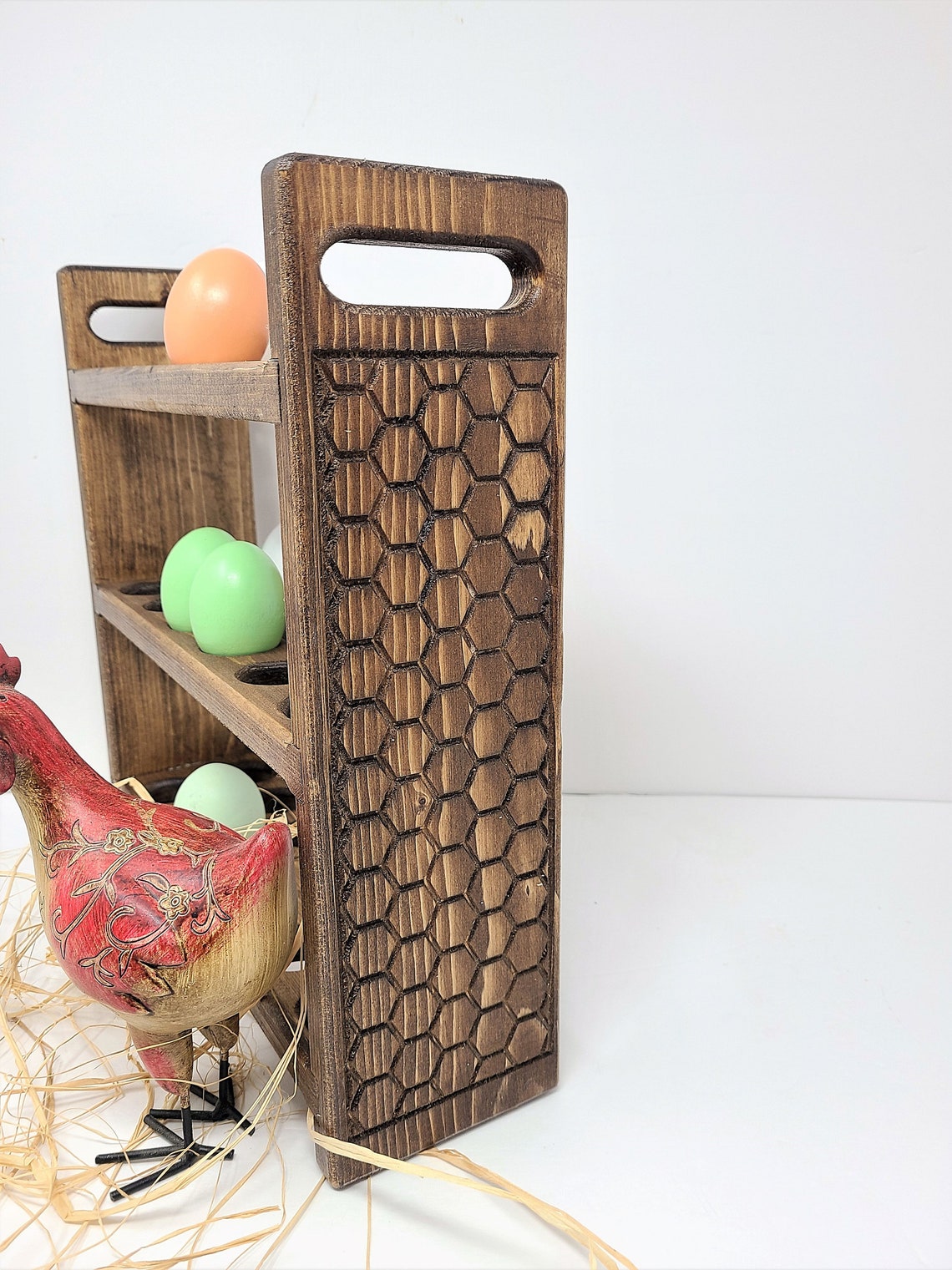 Fresh Egg Storage Farmhouse Egg Rack Kitchen Counter Egg | Etsy