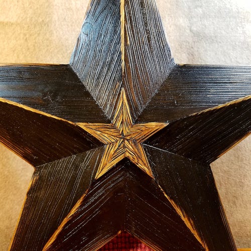 Rustic Patchwork Wood Star - Etsy
