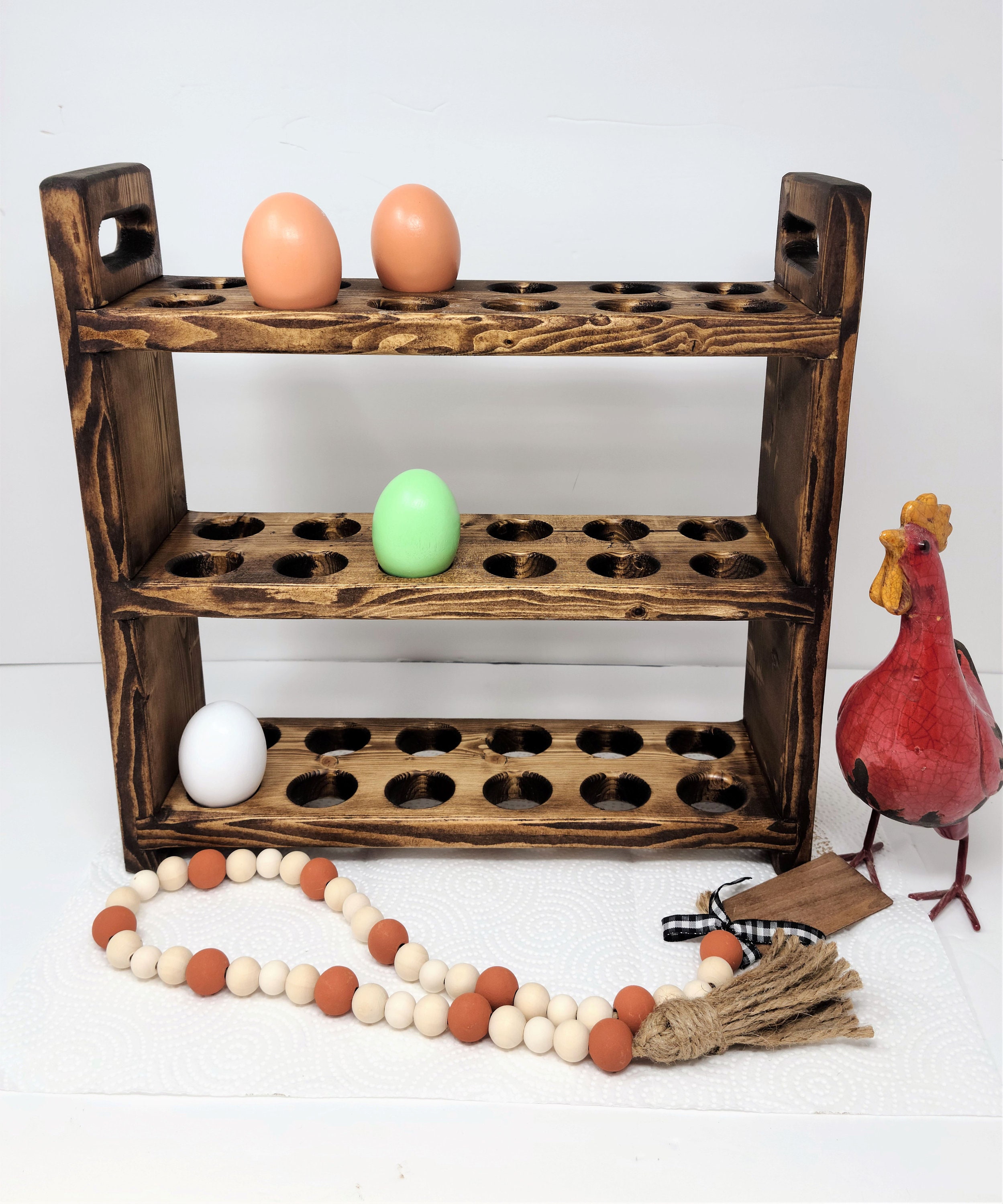 Farmhouse Egg Rack Egg Storage Kitchen Countertop Fresh Egg | Etsy