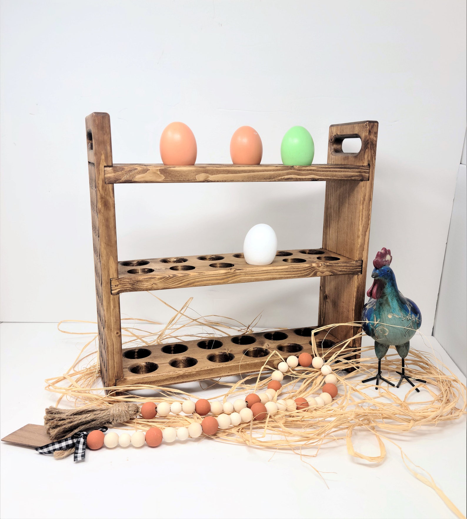 Farmhouse Egg Rack Egg Storage Kitchen Countertop Fresh Egg - Etsy