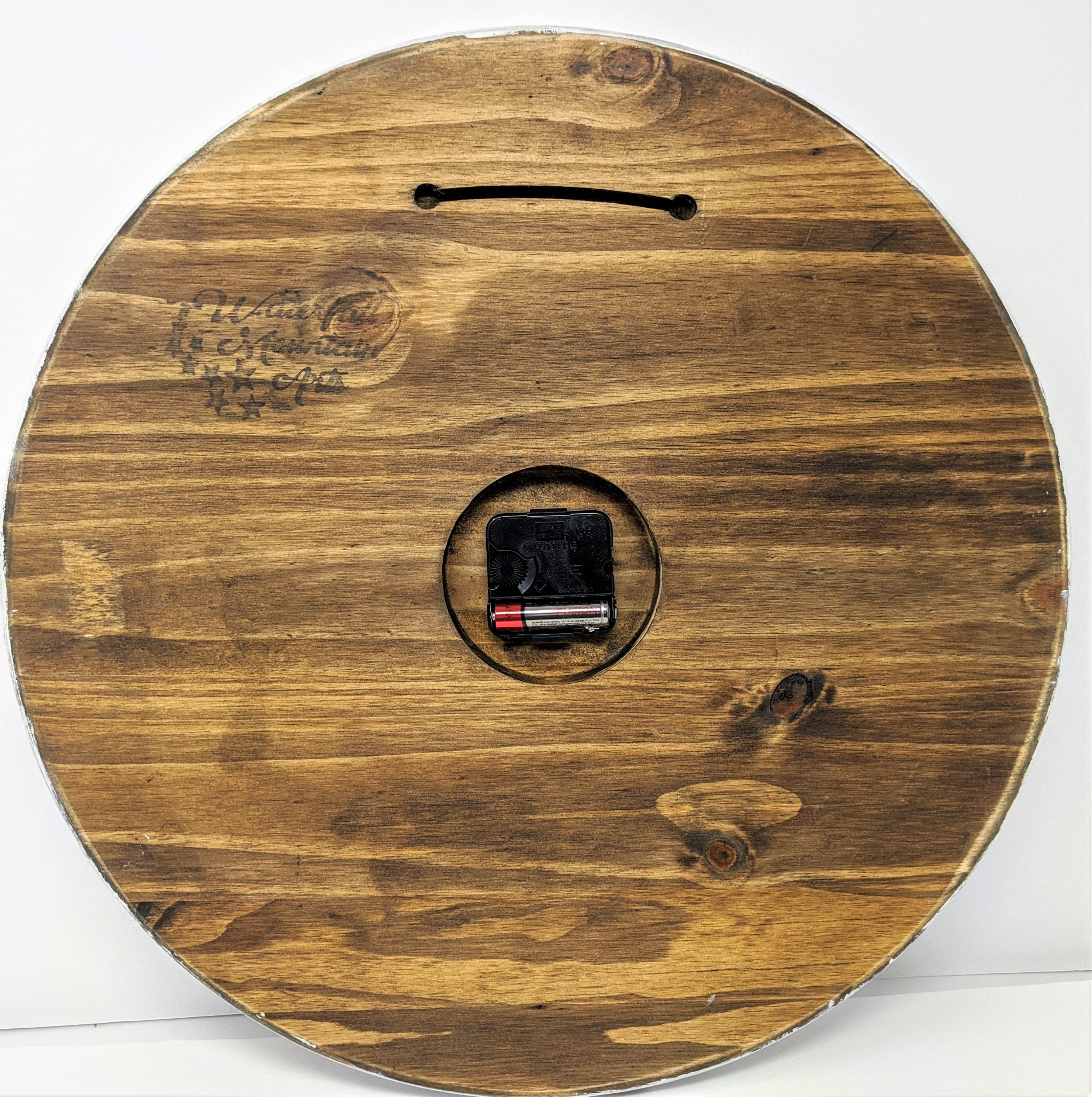 Large Wood Modern Farmhouse Clock 18 Inch Rustic Wall Clock | Etsy