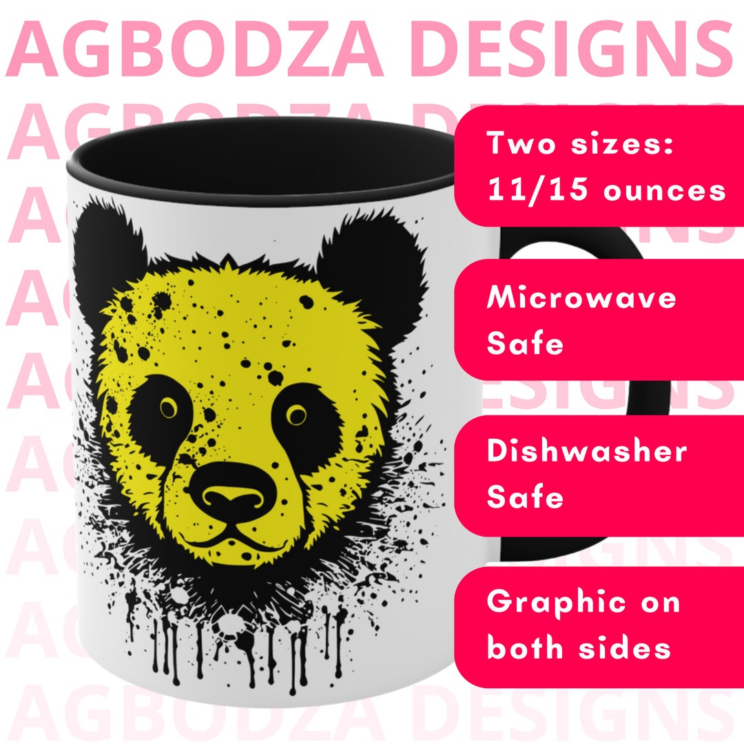 Panda Mug Cup, Panda Bear Mug, Bear Coffee Cup, Gift Mug, Gift Cup ...