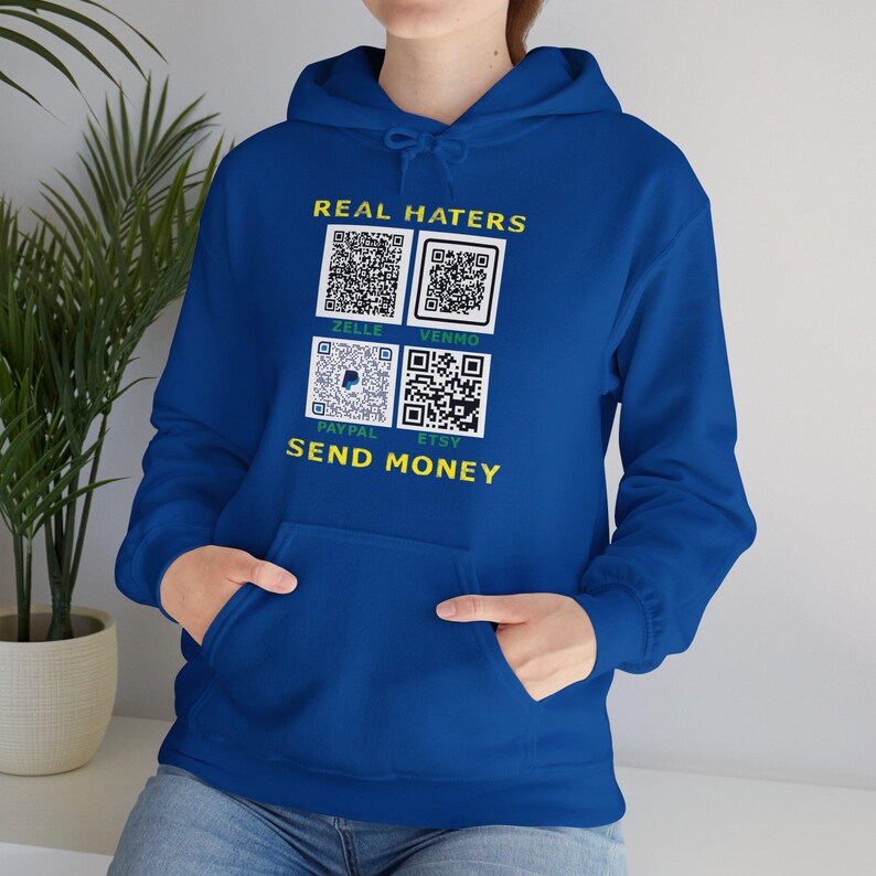 Custom QR Code Hoodie, Personalized Hoodie With Scannable QR Code ...