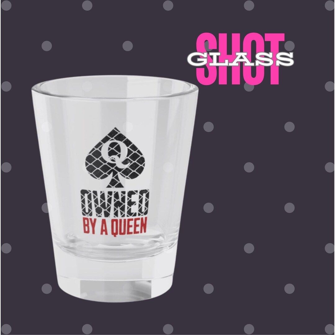 Queen of Spades Shot Glass, 1.5oz Unique Gothic Party Favor, Gothic ...