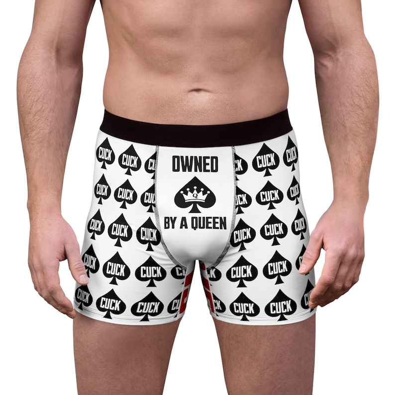 Queen of Spades Boxer Briefs, Kinky Mens Underwear, Submissive Apparel ...