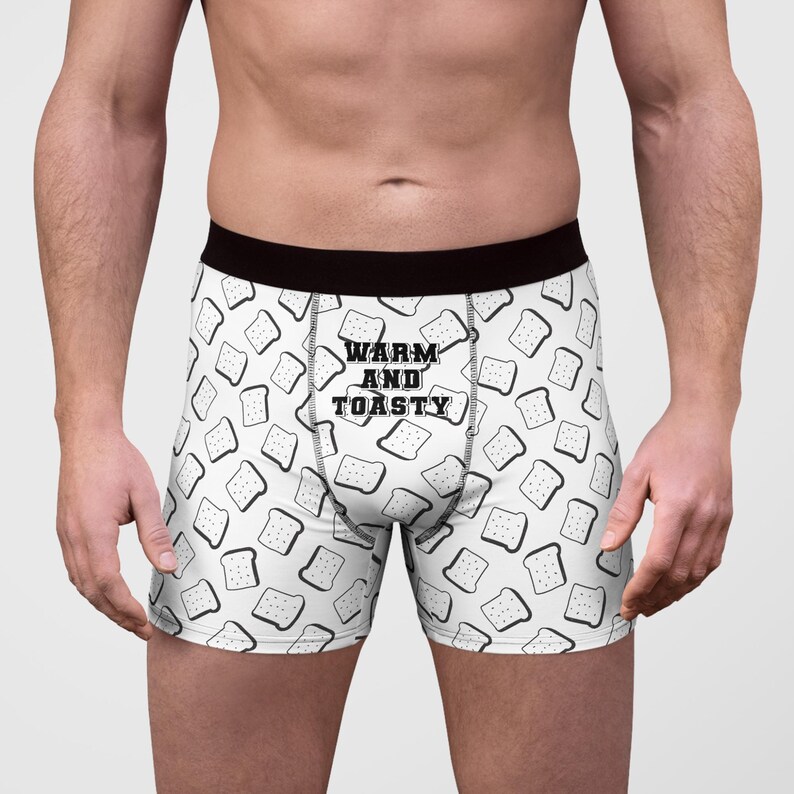 Toast Pattern, Comfy Underwear, Cozy Men's Underpants, Funky Boxers ...