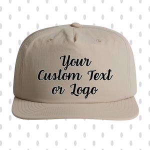 Custom Surf Cap, Customized Baseball Hat, Beach Headwear, Personalized ...