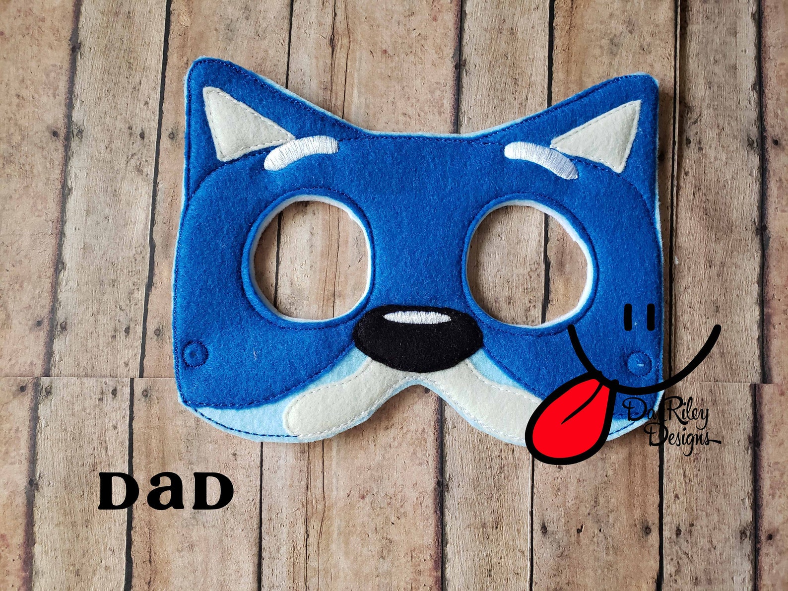 Blue Heeler Dog Masks Blue Bing Character Mask for Adults | Etsy