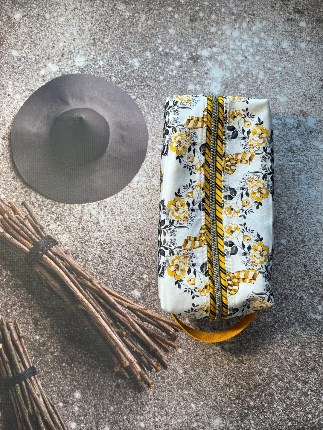 Wizard School | Badger| Boxy Bag | Dopp Kit | Zipper Bag | Makeup Pouch ...