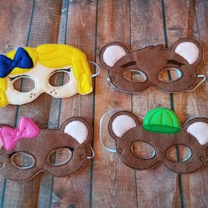Goldilocks and the Three Bears Mask Set - Etsy