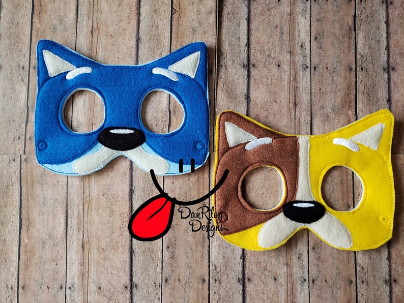 Blue Heeler Dog Masks Blue Bing Character Mask for Adults | Etsy