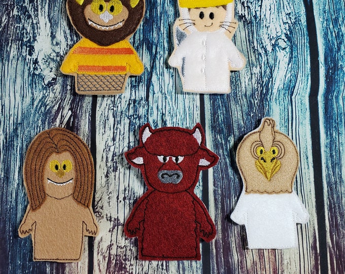 Wild Things Finger Puppets - Etsy