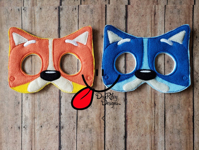 Blue Heeler Dog Masks Blue Bing Character Mask for Adults | Etsy