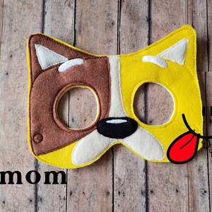 Blue Heeler Dog Masks, Blue, Bing, Character Mask for Adults, Children ...