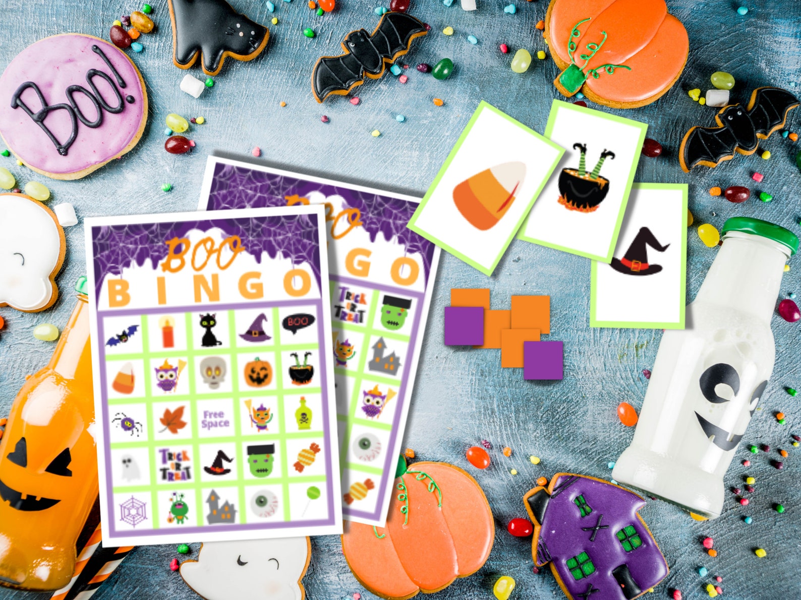 Halloween Boo Bingo Game: Kids Party Printable (digital Download) - Etsy