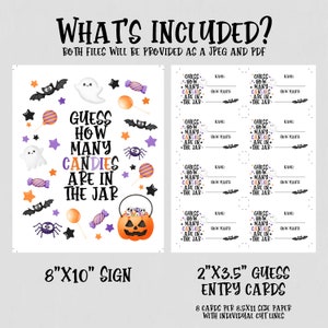Halloween Guessing Game: How Many Candies - Printable Party Game ...