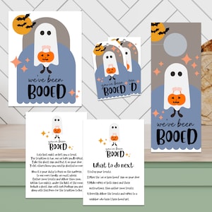You've Been Booed Printable Halloween Kit, Boo Sign and Poem, Boo Your ...