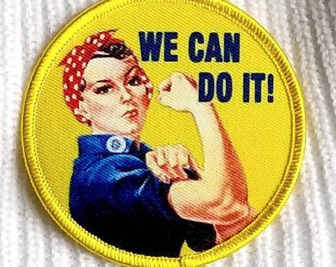 We Can Do It "rosie the Riveter" Embroidered Iron-on Patch 3" - Etsy