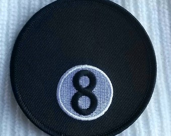 8 Ball Pool Billiards Embroidered Patch - Etsy