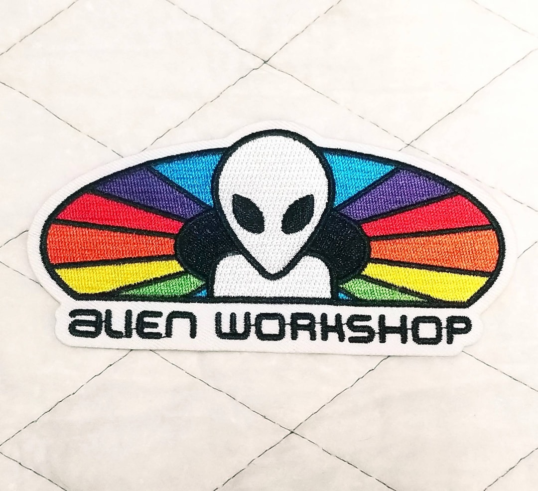 Vintage Alien Workshop Iron on Patch 5" X 2 1/2" - Etsy