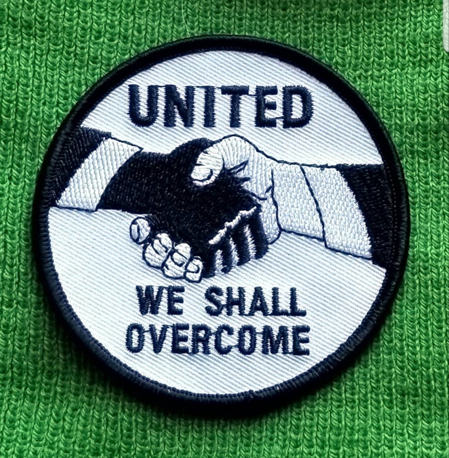 United We Shall Overcome Embroidered Iron On Patch 3 | Etsy