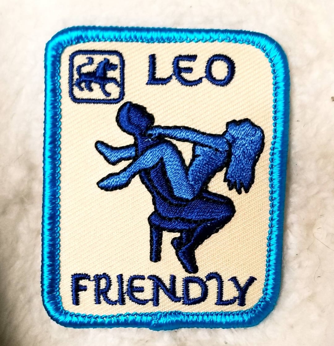 Vintage Leo Astrology Sign Sex Position Embroidered Iron-on Patch 2 1/2 ...