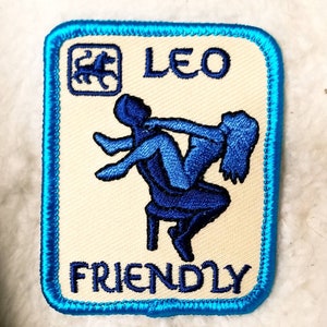 Vintage Leo Astrology Sign Sex Position Embroidered Iron-on - Etsy
