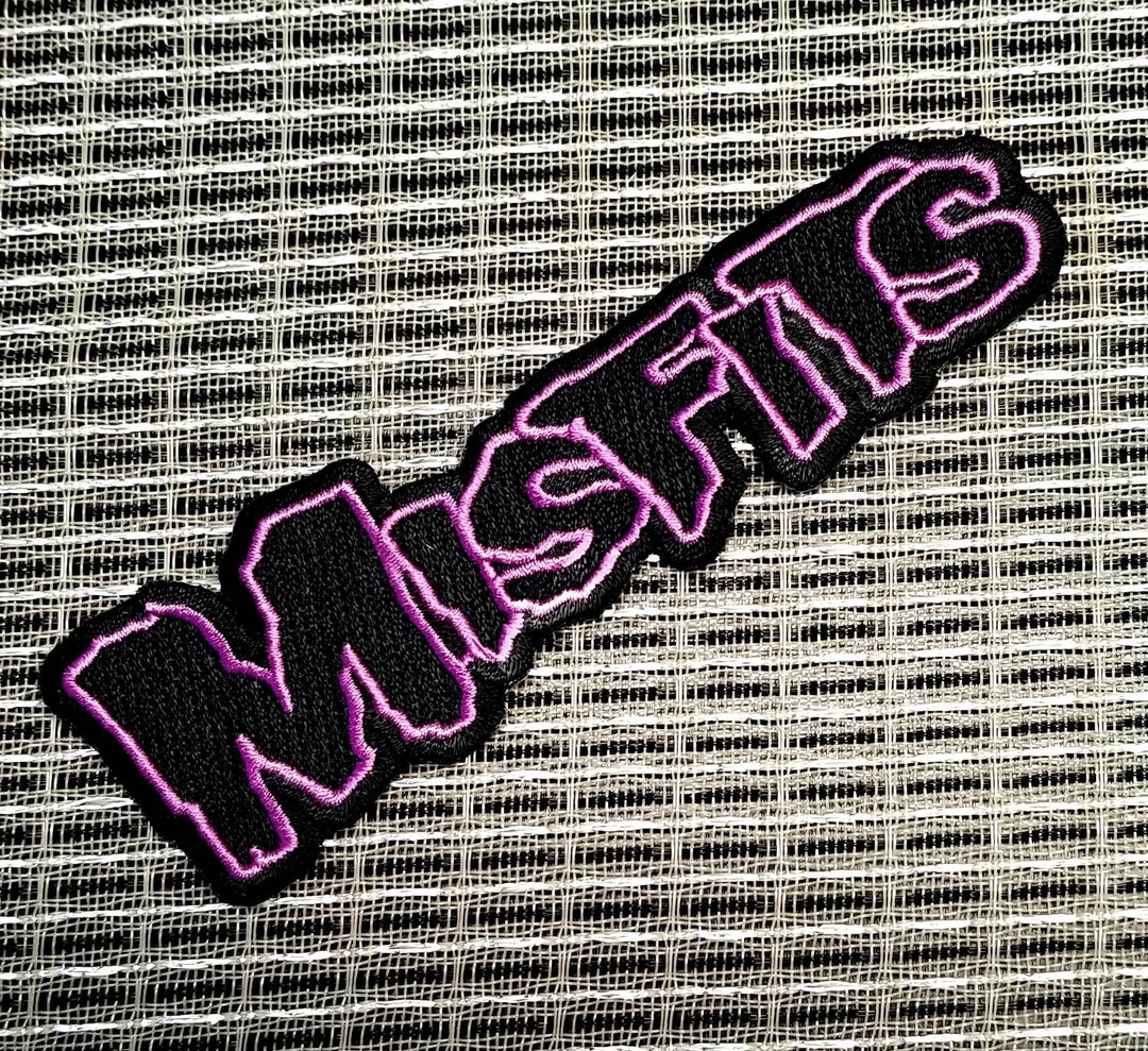 Vintage Purple Misfits Embroidered Iron on Patch 5" X 1.5" - Etsy