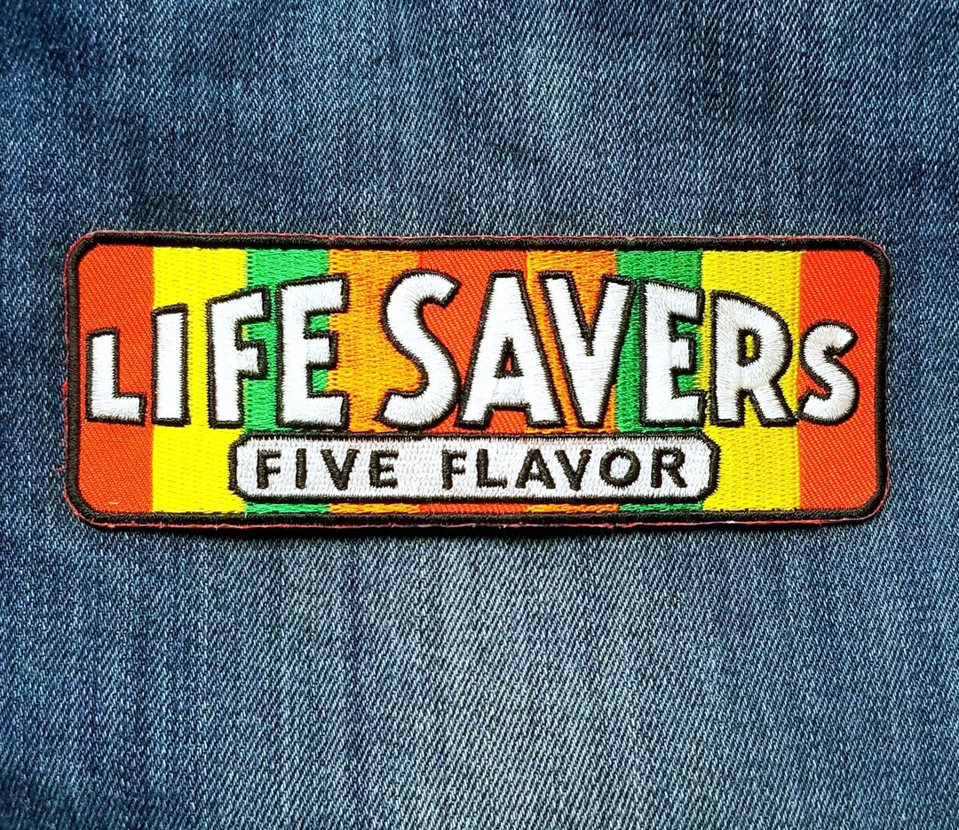 Iron on Life Savers Embroidered Patch 5" X 1 3/4" - Etsy
