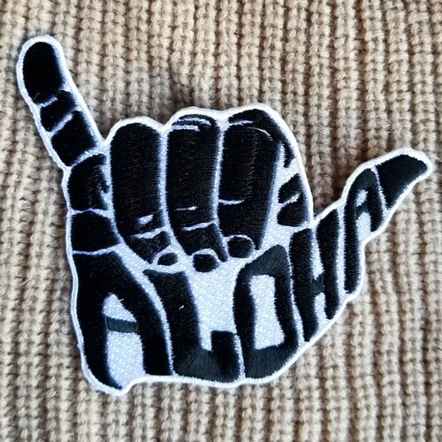 Hang Ten Aloha Sign Embroidered Iron on Patch 4 X - Etsy