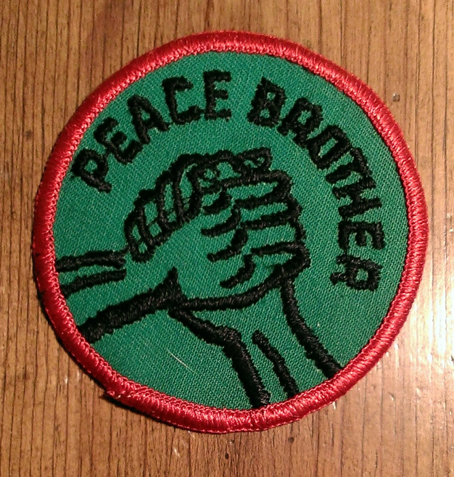 Vintage 1970's Peace Brother Embroidered Patch | Etsy