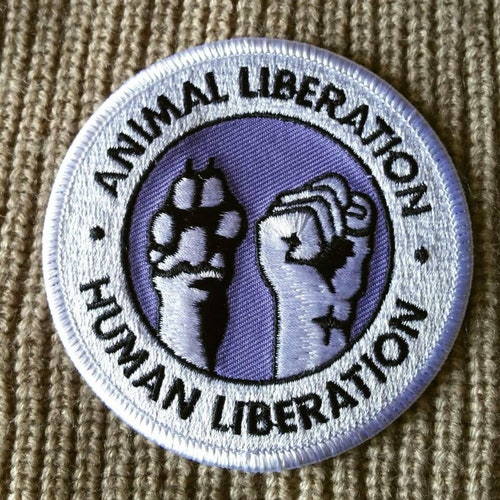 Animal Liberation Human.liberation Embroidered Iron-on Patch | Etsy