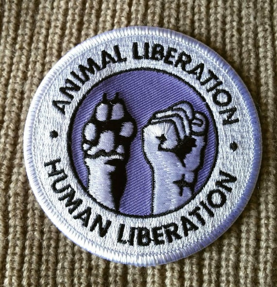 Animal Liberation Human.liberation Embroidered Iron-on Patch | Etsy
