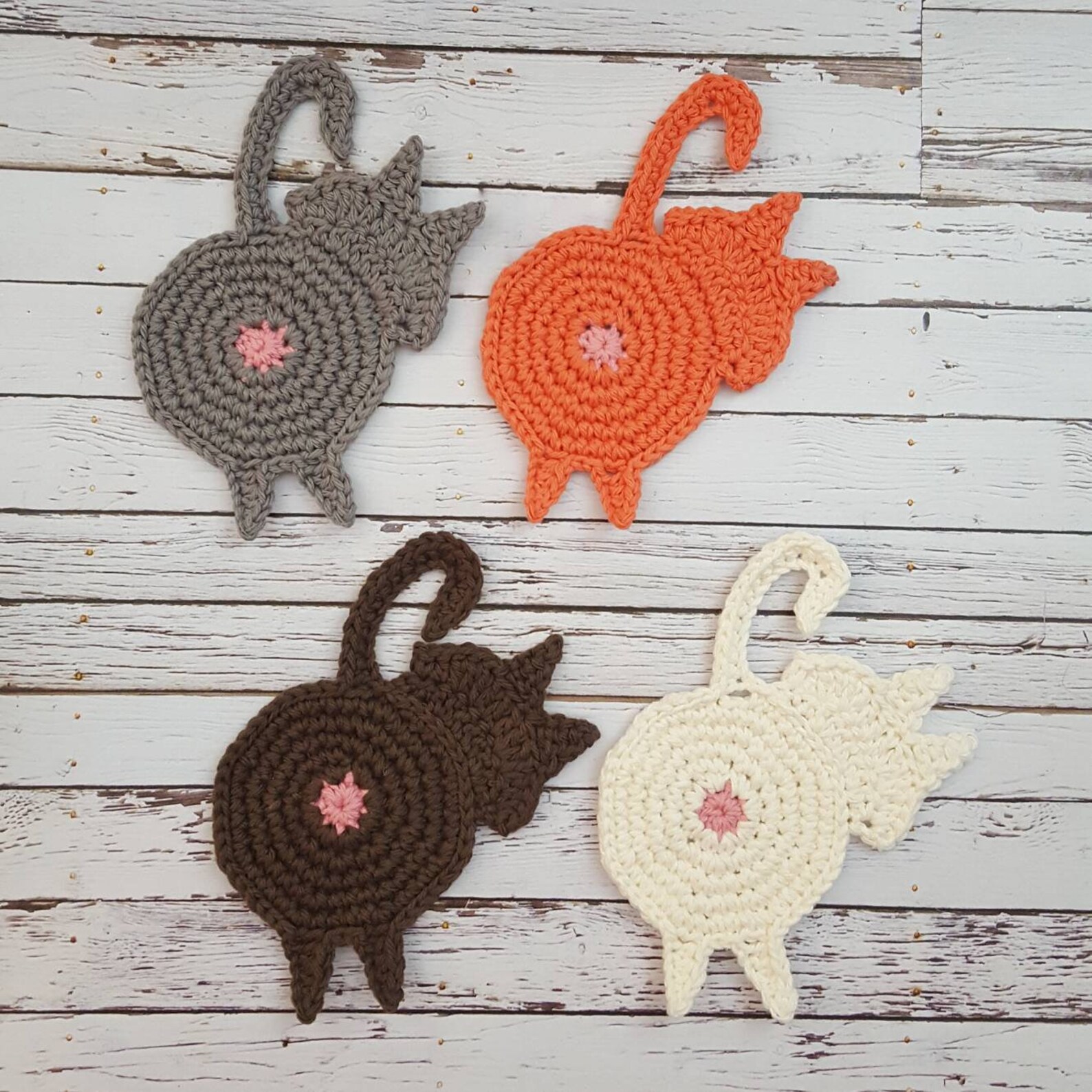 Cat Butt Coasters Cat Coasters Kitty Cat Coaster Cat | Etsy