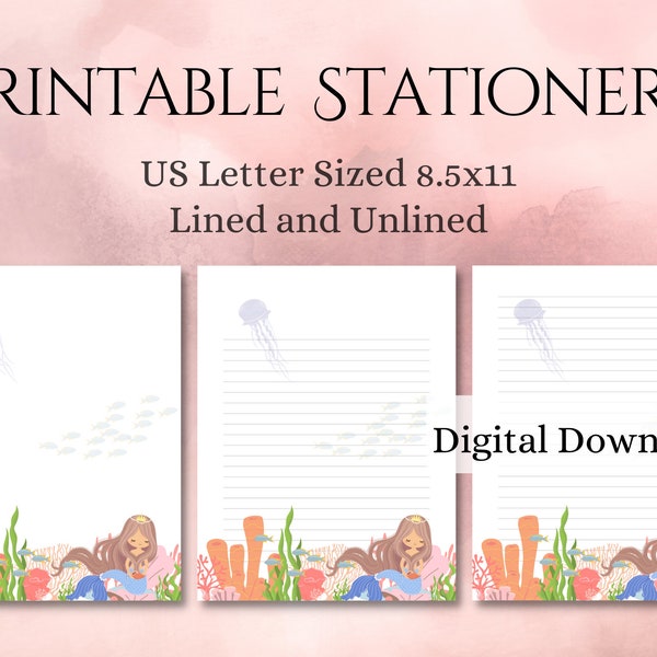 Mermaid Printable - Etsy