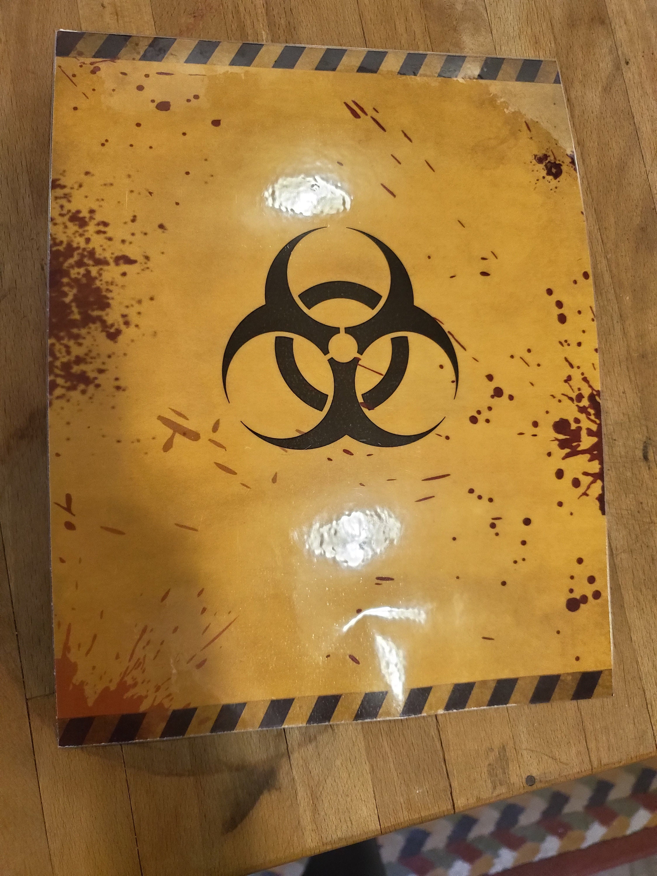 Laminated Zombie Caution Sign Halloween Party Ahead Sign - Etsy