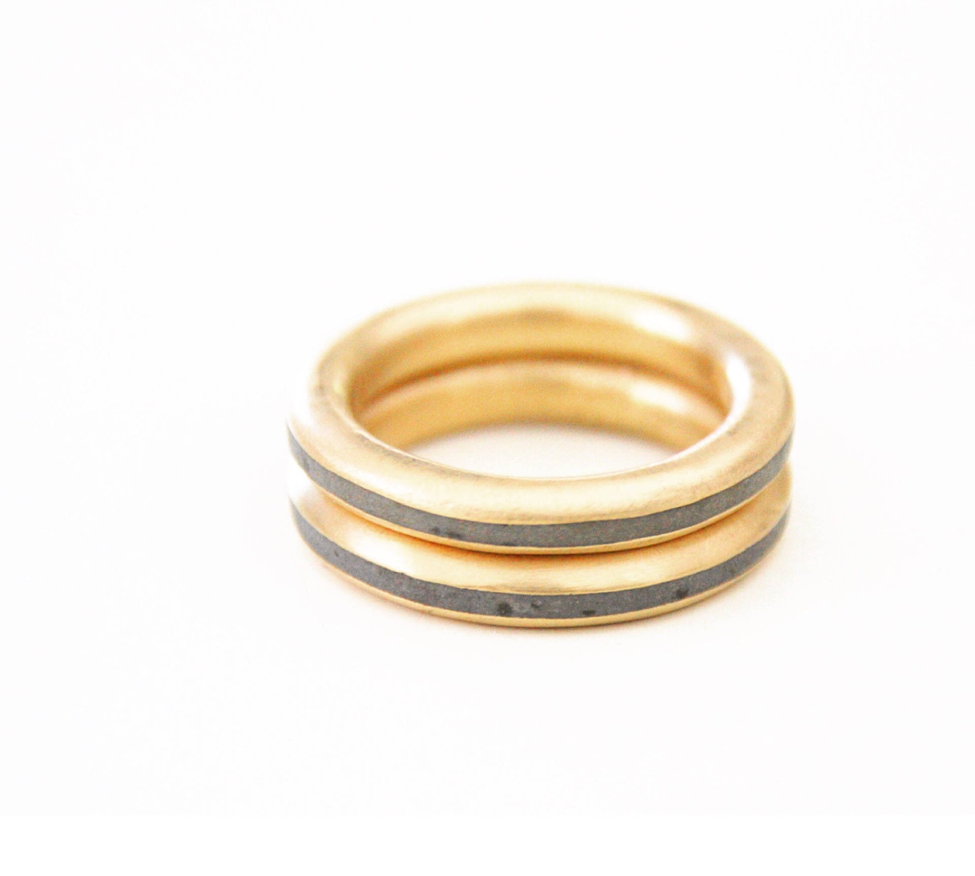Contemporary Wedding Ring for Her Modern Wedding Band Gold - Etsy