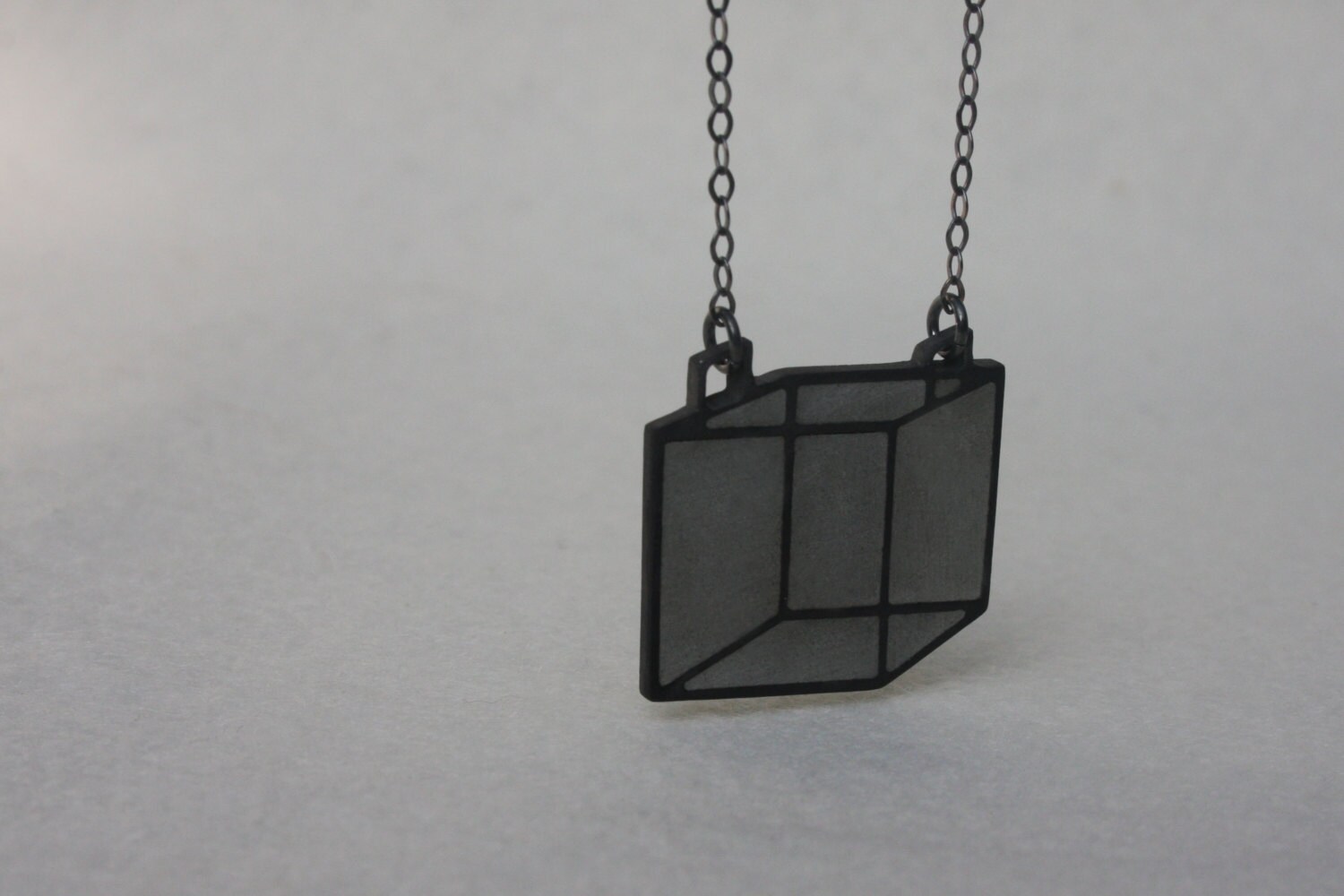 SALE 50% OFF Gold Cube Necklace Geometric Gold Pendant - Etsy